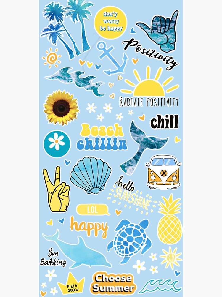 "VSCO Summer vibes Backgroud" Sticker for Sale by MorrisonSwan | Redbubble