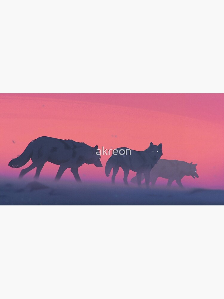 "twilight wolves" Art Print by akreon | Redbubble