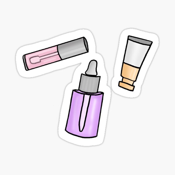"Skincare and Make up" Sticker for Sale by creativef0x | Redbubble