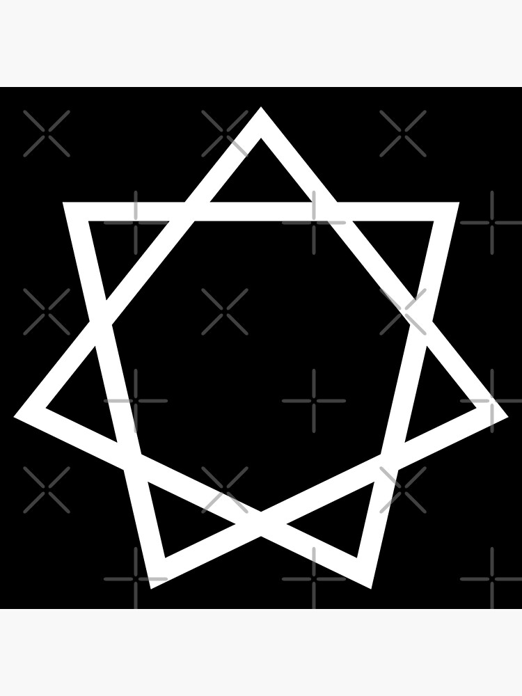 "Heptagram Symbol" Poster for Sale by RetroNeon | Redbubble