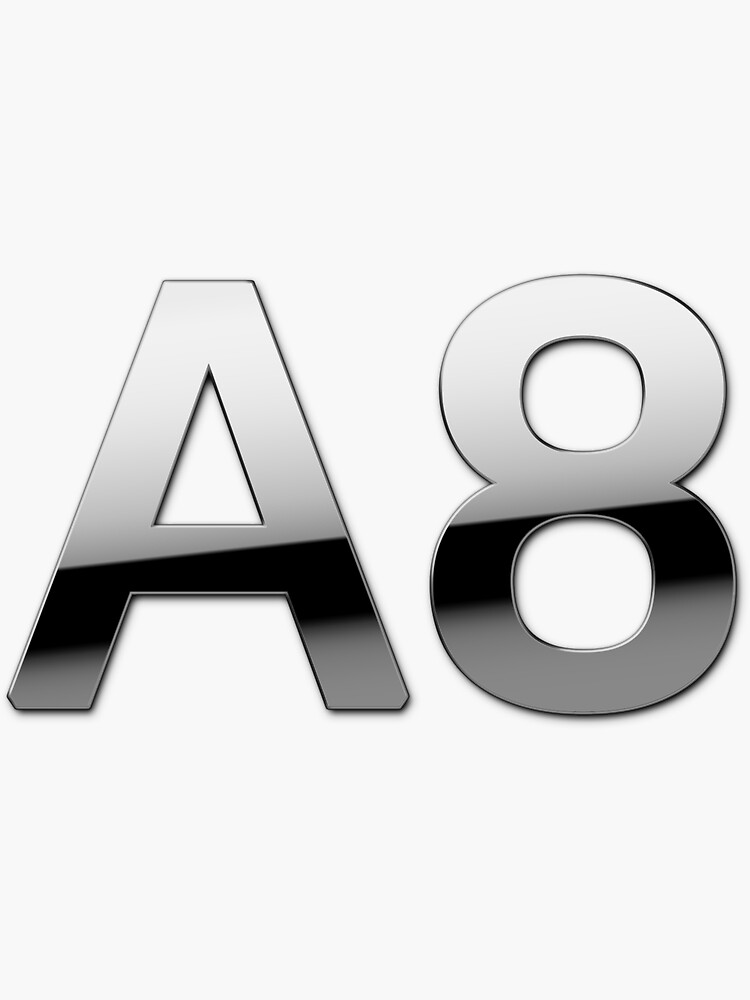 "A8" Sticker by janosmacska | Redbubble