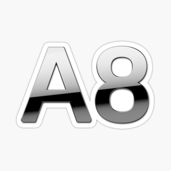 "A8" Sticker by janosmacska | Redbubble