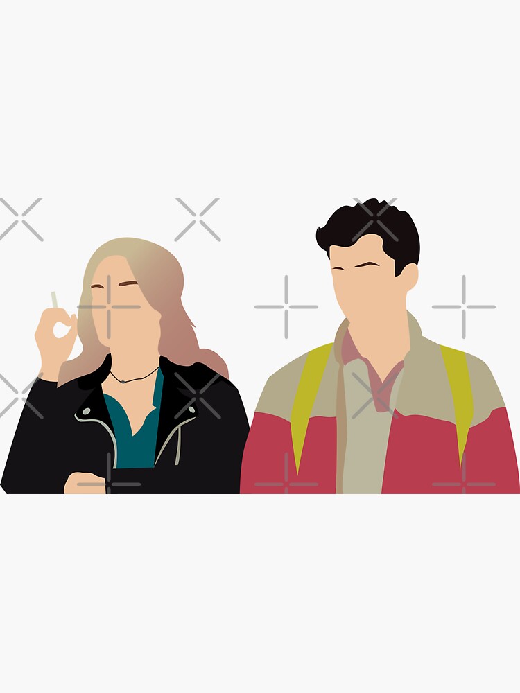 "Maeve and Otis" Sticker for Sale by thaliasm86 | Redbubble