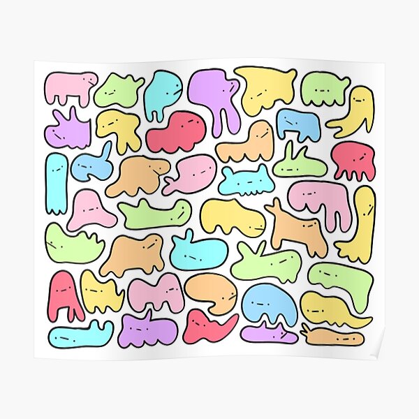 Aesthetic Blob Posters | Redbubble