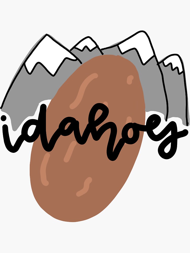 "Idaho Potato" Sticker for Sale by alarson02 | Redbubble