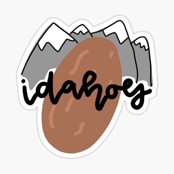 "Idaho Potato" Sticker for Sale by alarson02 | Redbubble