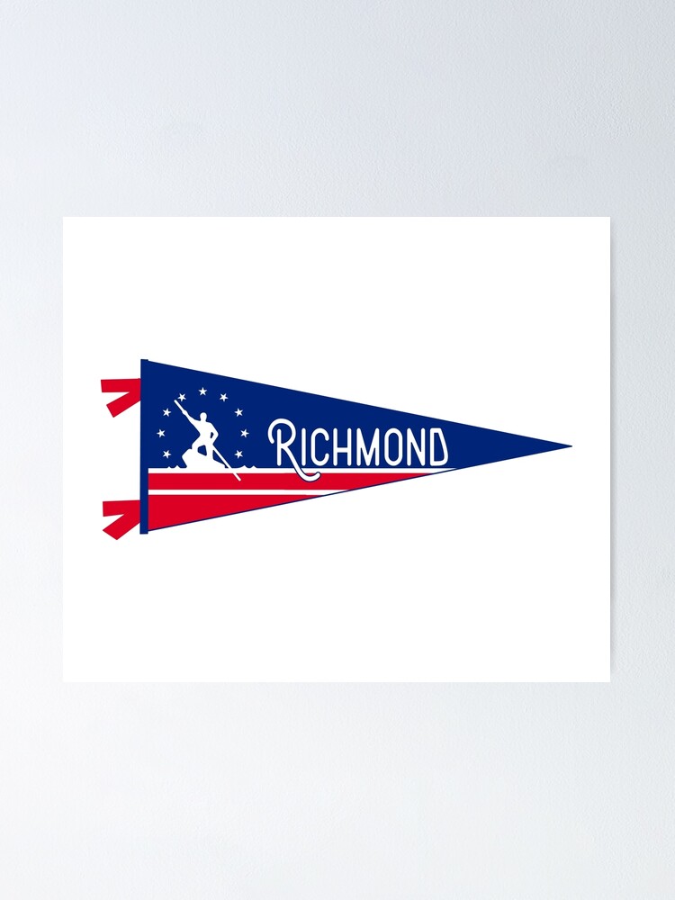 "Richmond Flag Pennant" Poster by zsonn | Redbubble