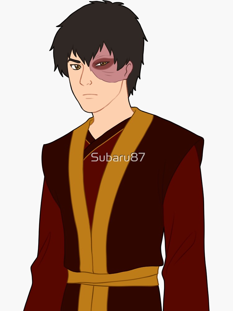 "Zuko" Sticker for Sale by Subaru87 | Redbubble