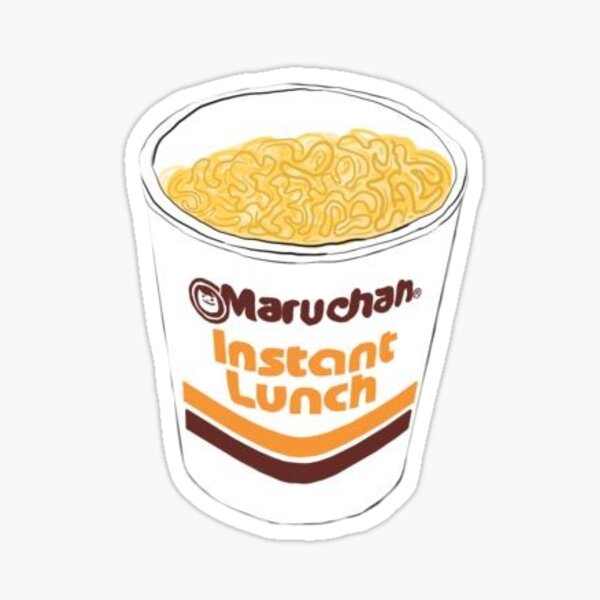 "instant lunch" Sticker by abigailclairej | Redbubble