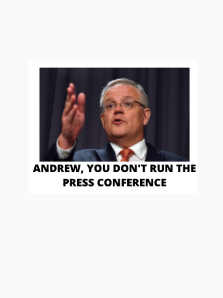 "Scomo vs Andrew" T-shirt for Sale by brookegozy | Redbubble | scomo t ...