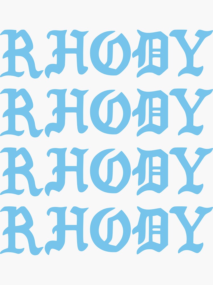 "Rhody Rhody Rhody" Sticker for Sale by julialnewell | Redbubble