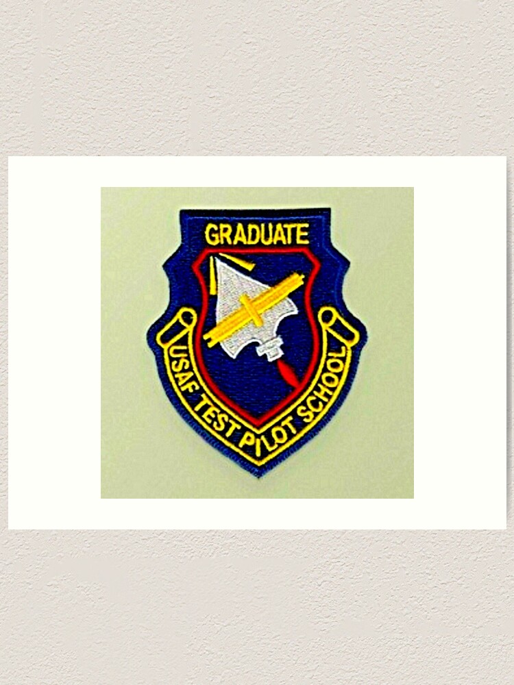 "USAF Test Pilot School Graduate Sticker" Art Print by MilitaryPlus ...
