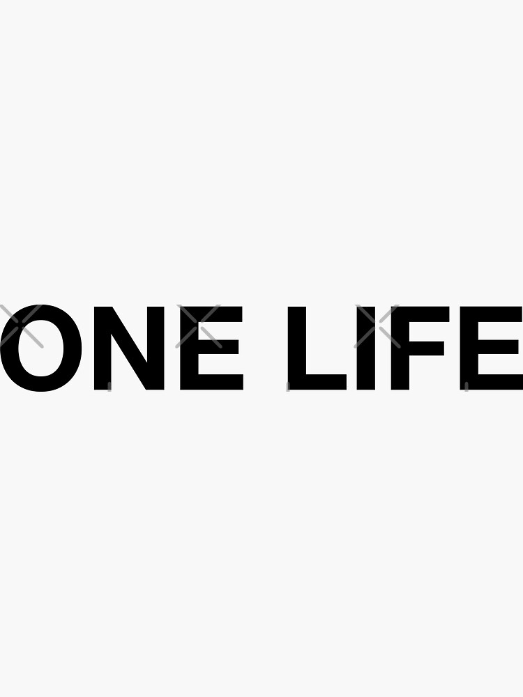 "Gary Vaynerchuk / Gary Vee - One Life - BLACK" Sticker by globalquotes ...