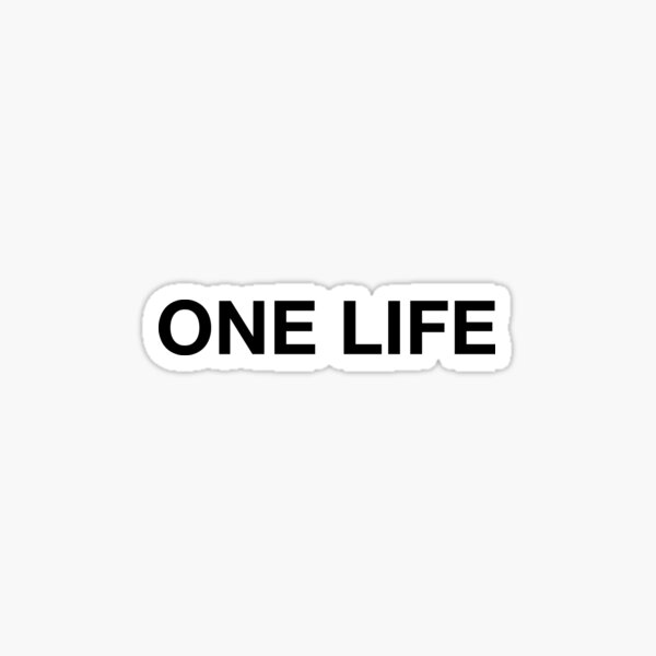 "Gary Vaynerchuk / Gary Vee - One Life - BLACK" Sticker by globalquotes ...