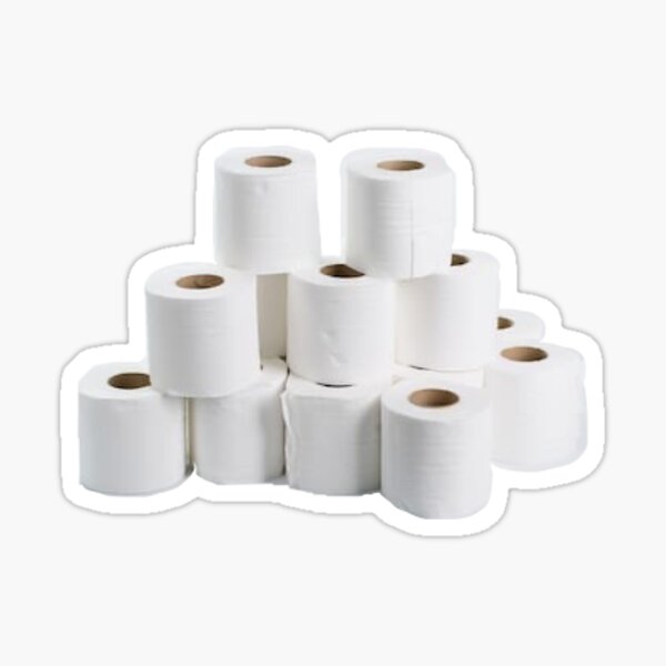 "Toilet Paper" Sticker for Sale by abigailclairej | Redbubble