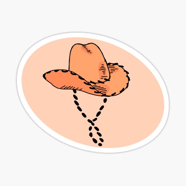 "Vintage cowboy hat" Sticker for Sale by presleysims | Redbubble