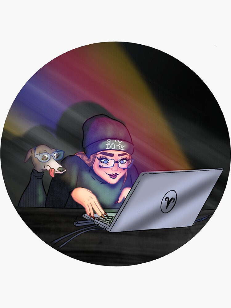 "Spy Dude Jenna Marbles " Sticker by bazooper | Redbubble