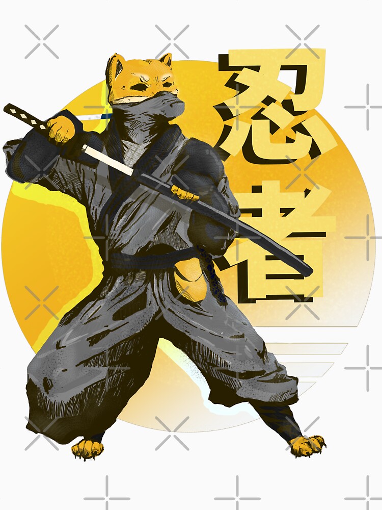 "Ninja Inu" T-shirt by Dr-Niknoki | Redbubble
