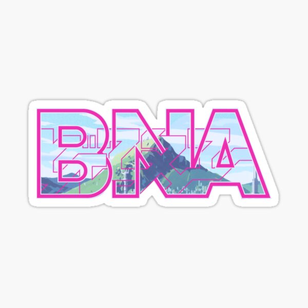 " BNA Brand New Animal Logo Trigger Anime" Sticker for Sale by kino-san ...