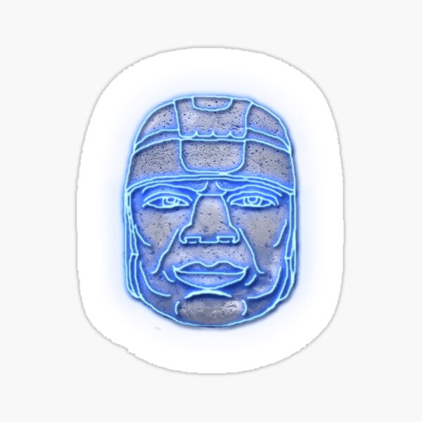 "Olmec Agro-Tech logo with olmec head" Sticker for Sale by ...