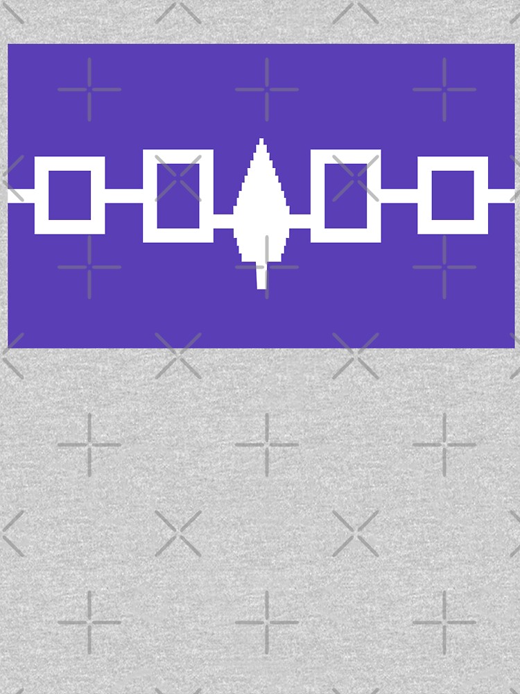 Iroquois Confederacy Flag Circle Badge Iroquois Confederacy Indian