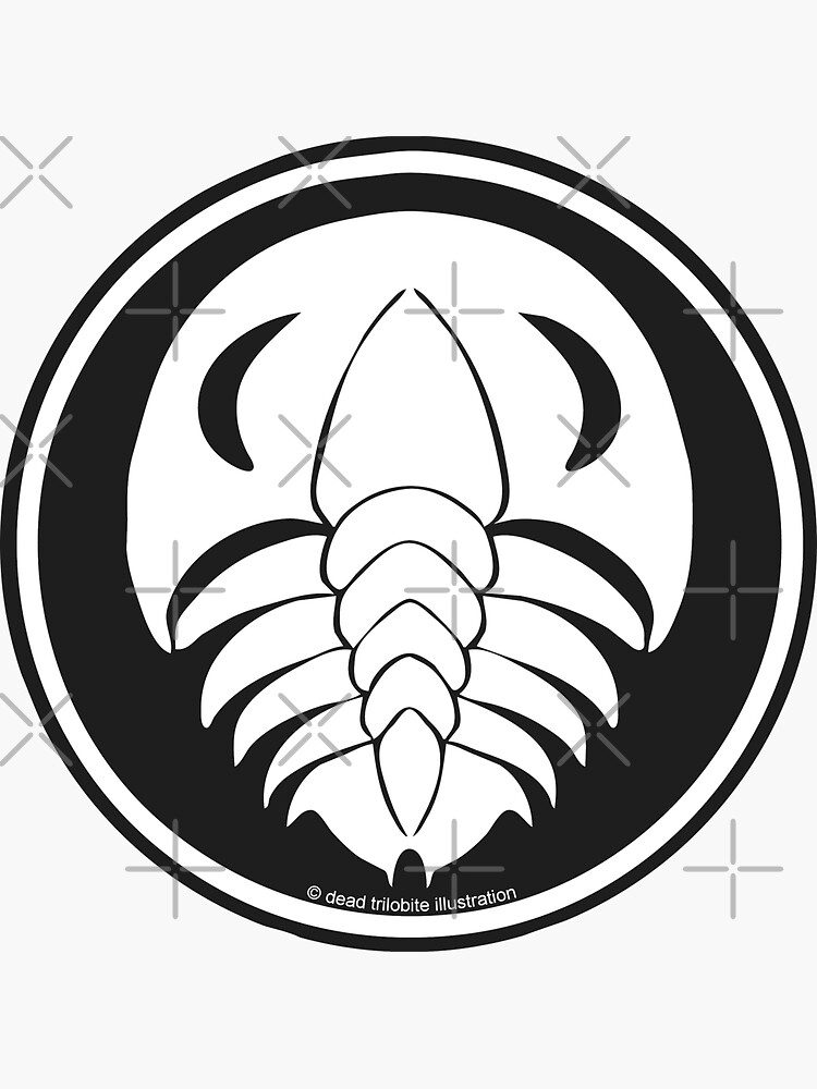 "Trilobite Emblem" Sticker by skogul | Redbubble