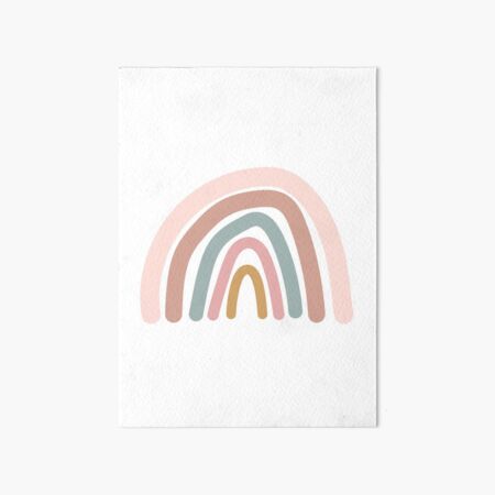 "Rainbow design natural, neutral colors" Art Board Print for Sale by ...