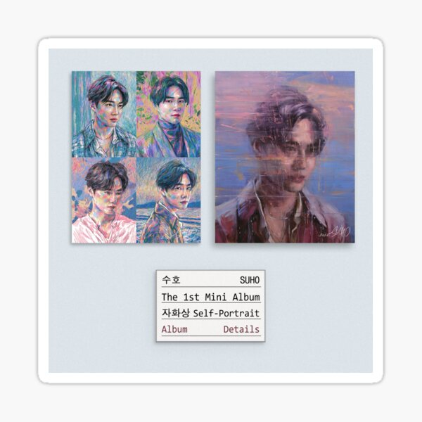 "EXO SUHO SELF-PORTRAIT SOLO ALBUM" Sticker by martace | Redbubble