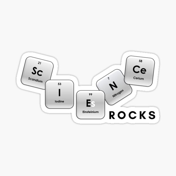 "Science Rocks II - the monochrome edition" Sticker for Sale by ...