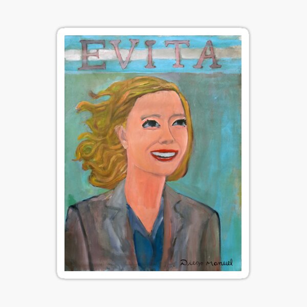 "Evita Perón" Sticker for Sale by diegomanuel | Redbubble