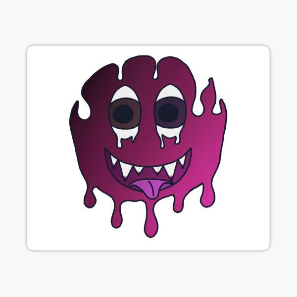 "Melty Smile " Sticker for Sale by UrbanAlienShops | Redbubble