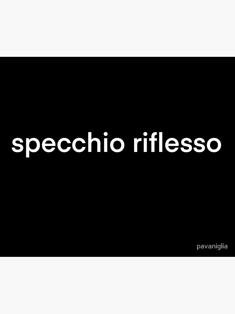 "specchio riflesso white" Poster by pavaniglia | Redbubble