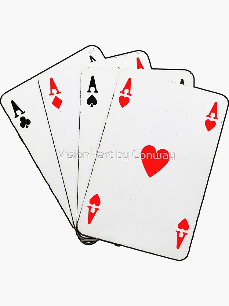 "Aces playing cards" Sticker for Sale by TomConway | Redbubble