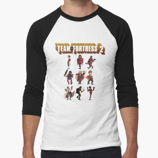 "Team Fortress 2 - All Characters / Classes with TF2 Logo" Baseball ¾ ...