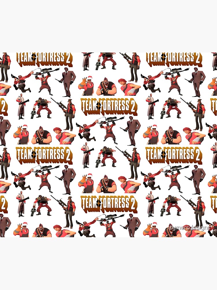 "Team Fortress 2 - All Characters / Classes with TF2 Logo" Comforter ...