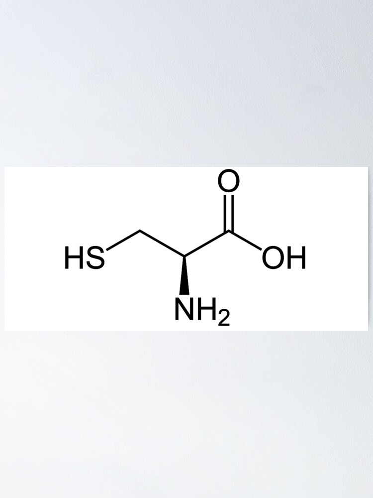 "Cysteine Structure Chemical Formula" Poster by MagicBoutique | Redbubble