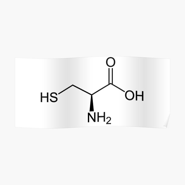 "Cysteine Structure Chemical Formula" Poster by MagicBoutique | Redbubble