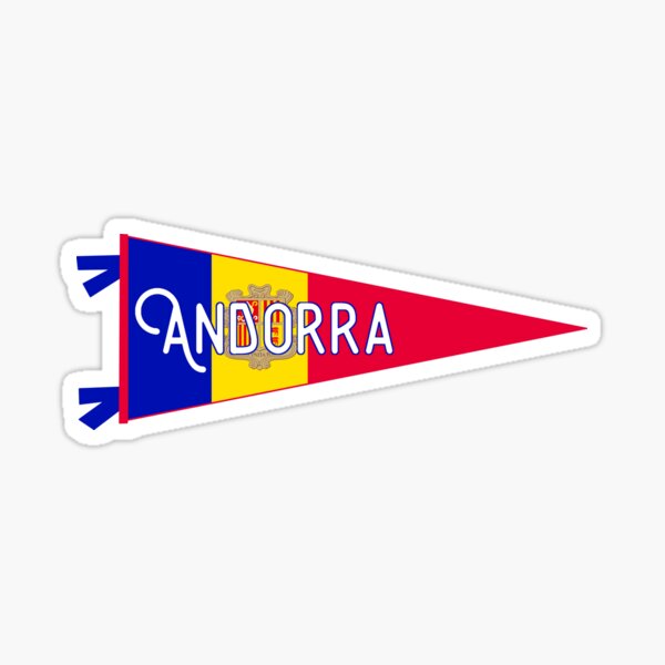 "Andorra Flag Pennant" Sticker for Sale by zsonn | Redbubble