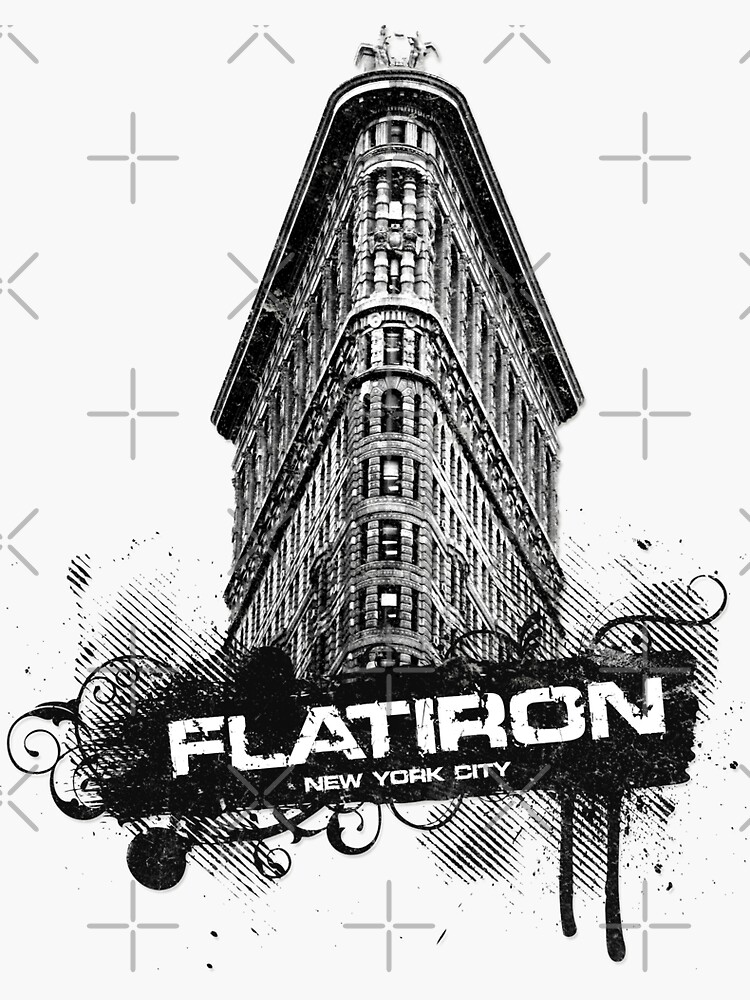 "Flatiron Building, New York City " Sticker by icoNYC | Redbubble