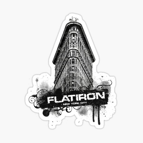 "Flatiron Building, New York City " Sticker by icoNYC | Redbubble
