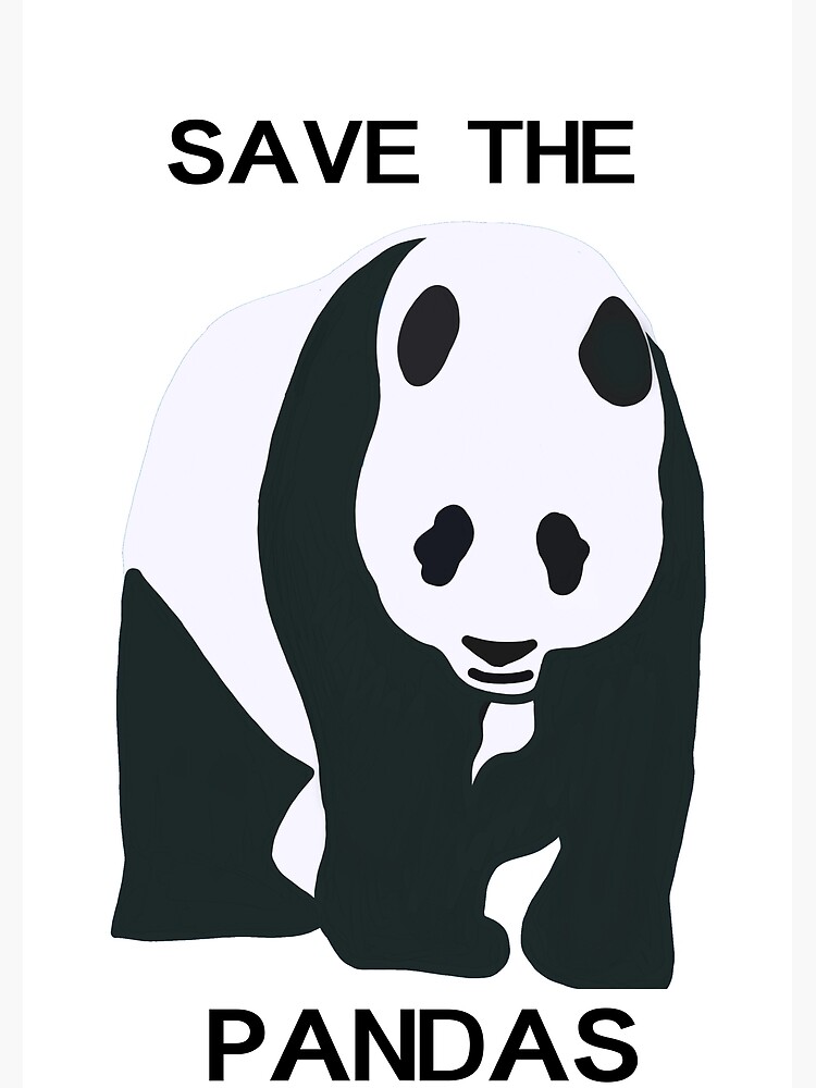 "Save the pandas - Funny/Cute panda print/ WWF" Poster by AbstractK ...
