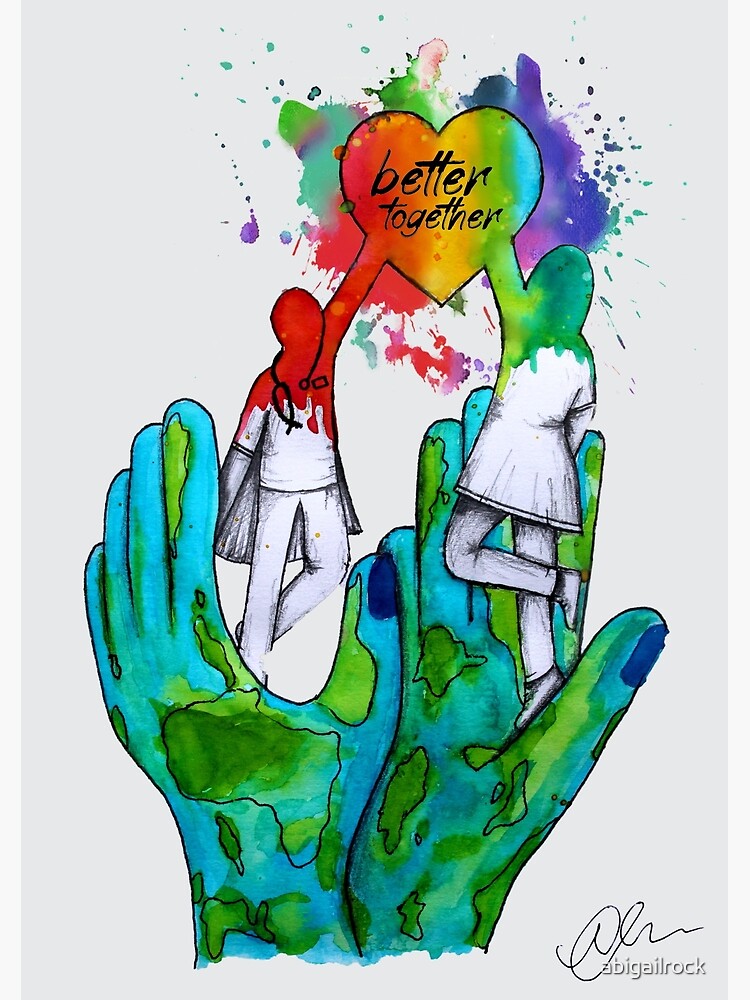 "Better Together" Poster for Sale by abigailrock | Redbubble