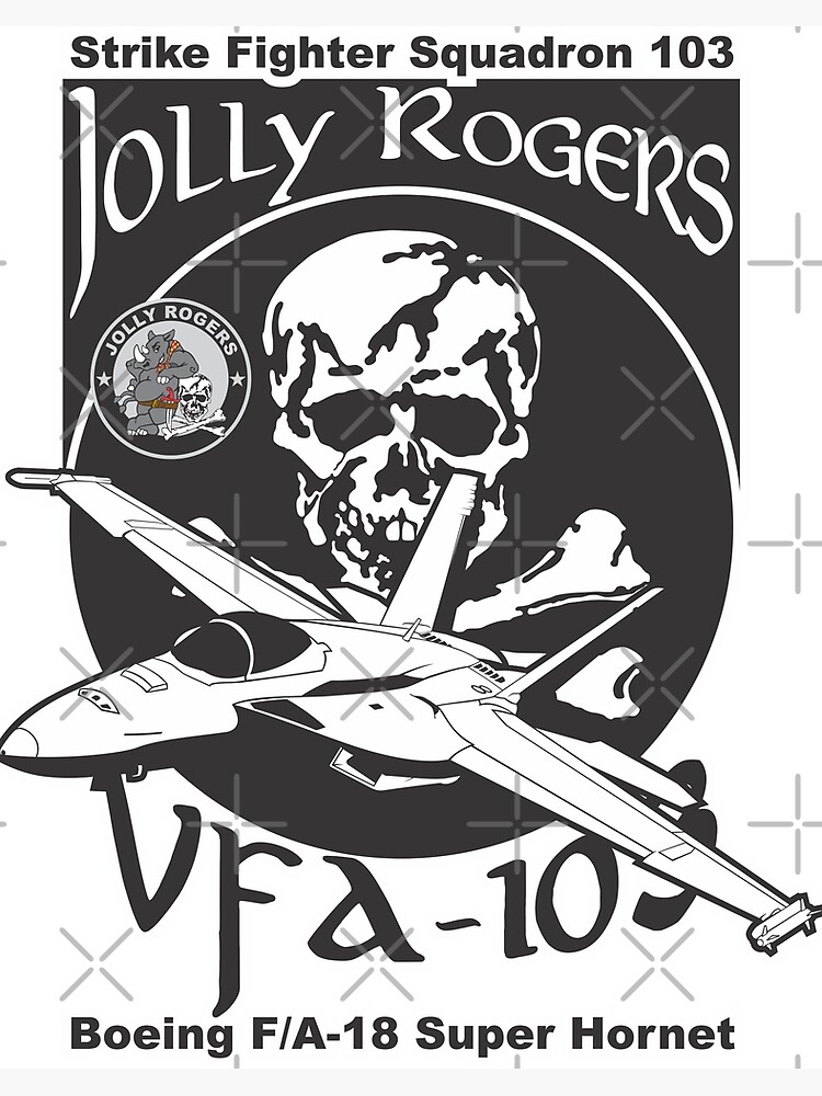 "VFA-103 Jolly Rogers" Art Board Print for Sale by MBK13 | Redbubble