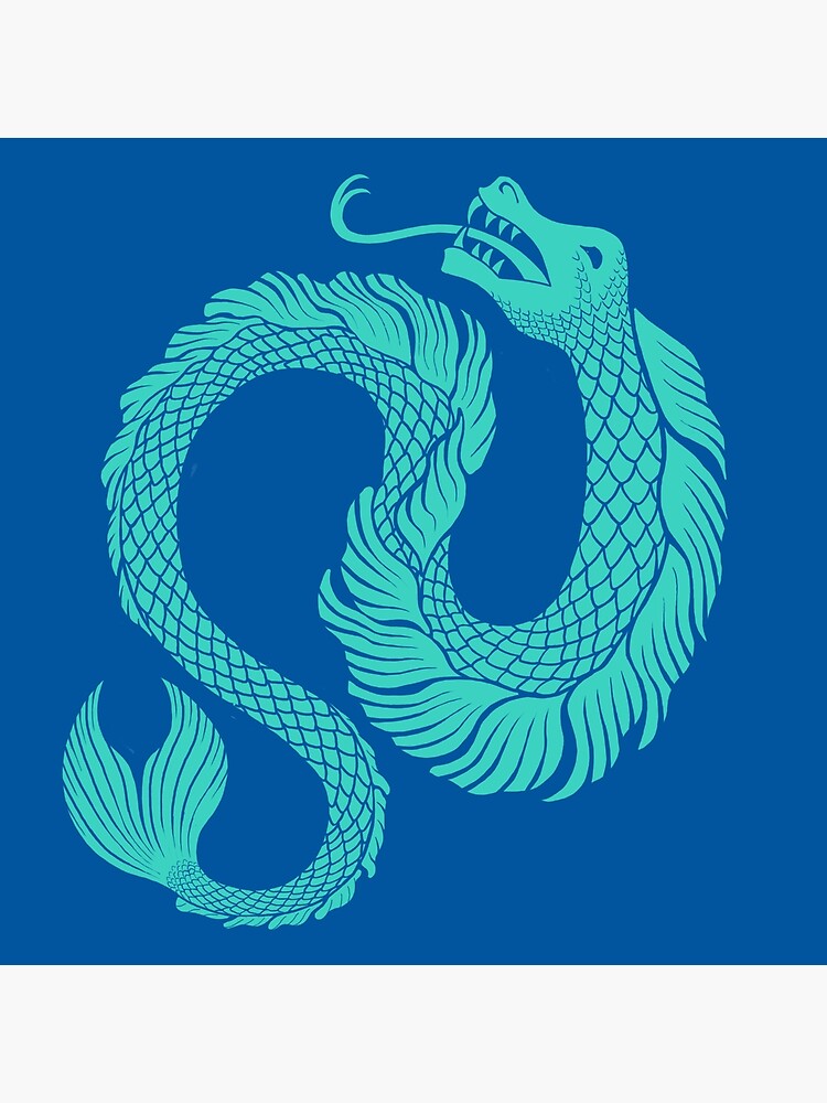 "Sea Serpent Sigil" Poster for Sale by monstertino | Redbubble