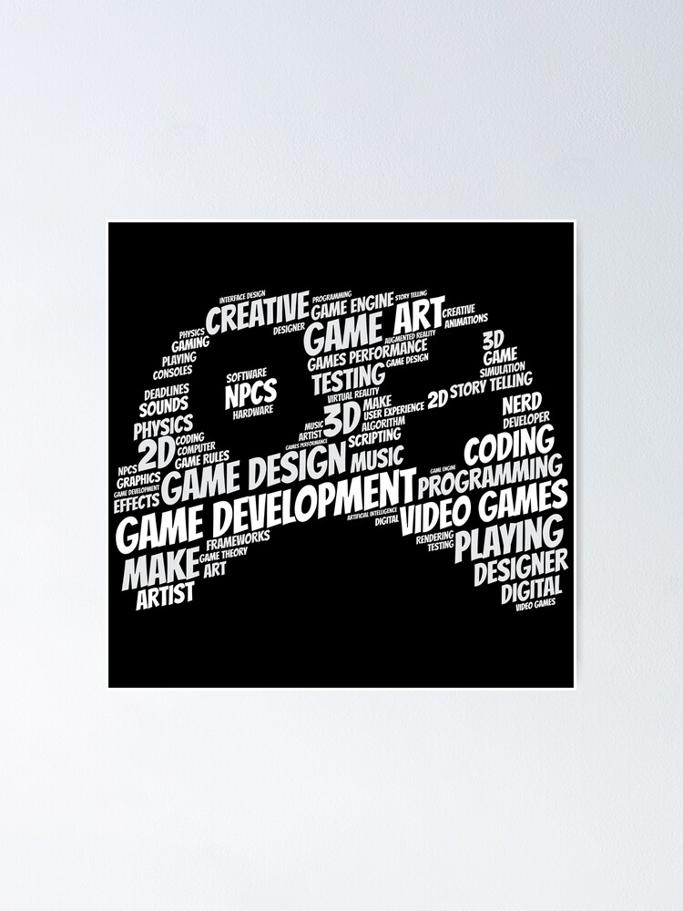 "Game Development" Poster for Sale by Merchment | Redbubble