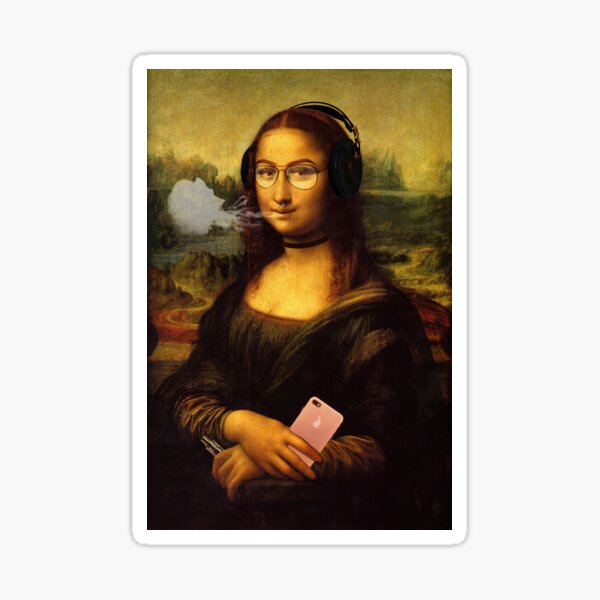 "Modern Lisa" Sticker by Astroviix | Redbubble