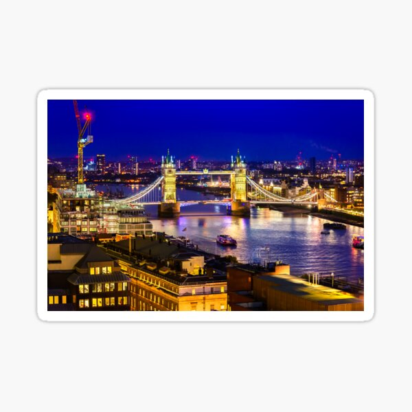 "Tower Bridge, London, UK" Sticker by DavidGutierrez | Redbubble