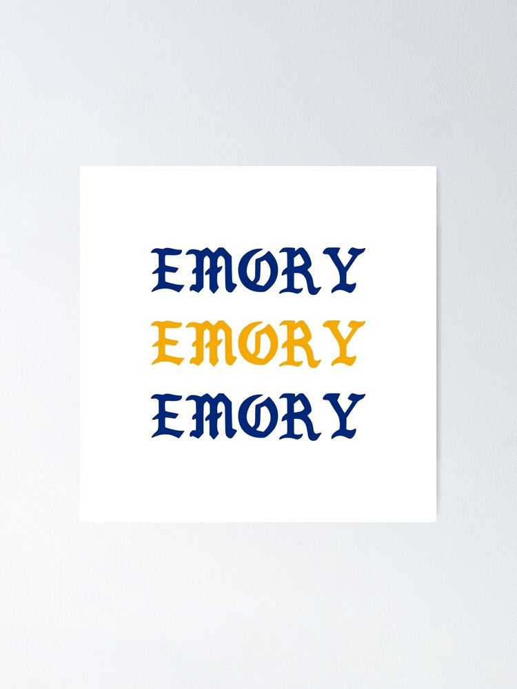 "Emory Sticker" Poster by Altogether | Redbubble