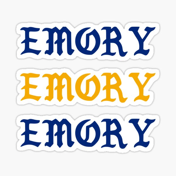 "Emory Sticker" Sticker for Sale by Altogether | Redbubble