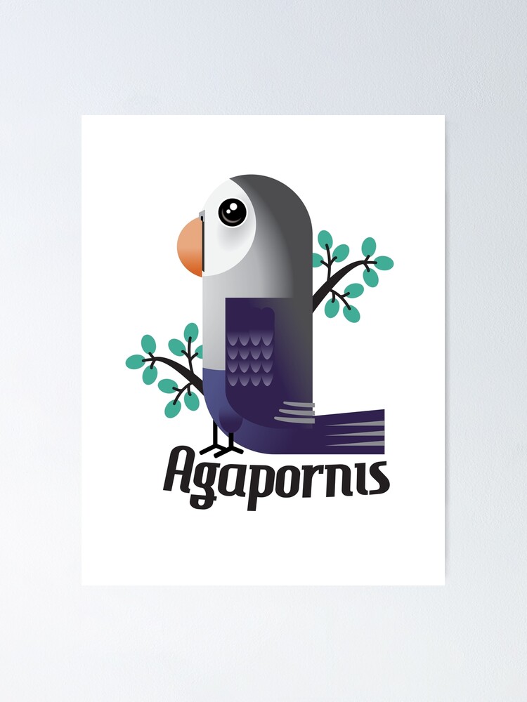 "Cute Little Violet Lovebirds" Poster for Sale by OhYha | Redbubble